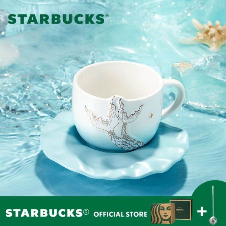 STARBUCKS MUG ORIGINAL Starbucks Cup 296ml Anniversary Ocean Fish Tail ...