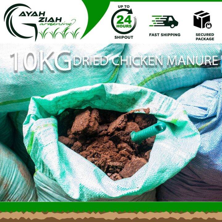10Kg. Dried Pure Chicken Manure Direct Supplier 1 Sack Organic Ipot ng ...