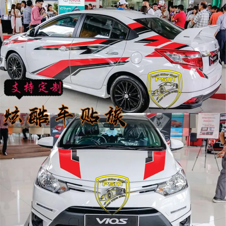 Stiker Mobil untuk Toyota Vios Kartu Kepribadian Penampilan Tubuh ...