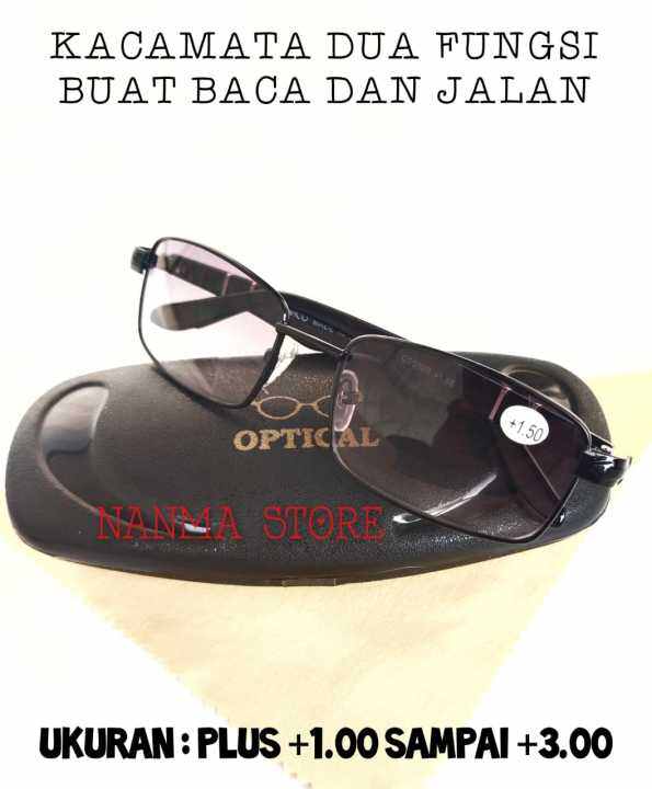 TERBARU/KACAMATA DUA FUNGSI MODEL KOTAK RANGKA BESI/KACAMATA DOUBLE ...