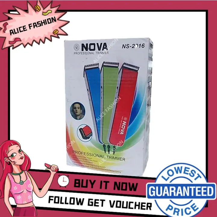 NOVA Professional Electric Hair Clipper Shaver Trimer Cutter Cordless ...