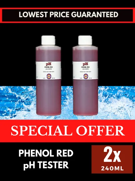 BEST PRICE (Pool Test Kit x 2) Phenol Red 240 ml solution for pH ...