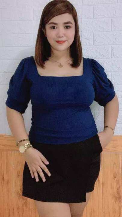 371 Plus Size Square Neck Top Price: 169 Special: 119 | Lazada PH