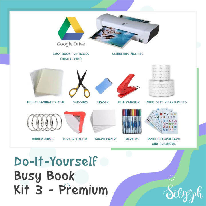 SOBY PH- DIY Busy Book Kit 3 Premium Edition Toddler Learning Activity ...