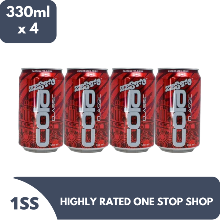 Zesto Cola Classic 330ml x 4 | Lazada PH