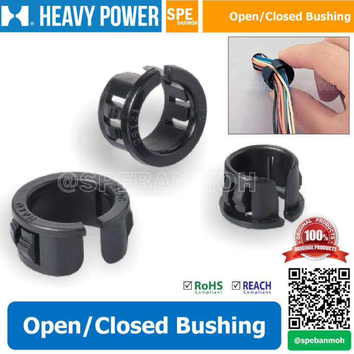 [ 100ชิ้น/แแพค ] Open/Closed Bushing พลาสติกกันสายบาด บุชชิ่ง กันบาด ...