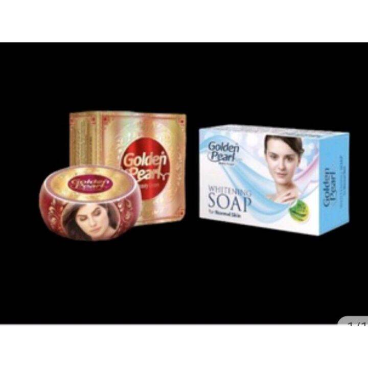 GOLDEN PEARL WHITENING CREAM AND SOAP NORMAL SKIN | Lazada