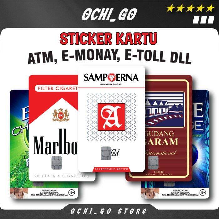 Stiker Sticker Kartu Atm Garskin Skin Card Atm Bungkus Marlboro ...