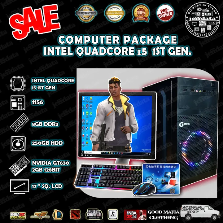 Computer set package Intel Core i5-1st gen Quadcore 8gb ddr3 250gb HDD ...