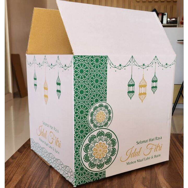 Box Parcel 30x30x33 Kardus/Parcel/Parcell/Lebaran/Idul Fitri/Fitri/Eid ...