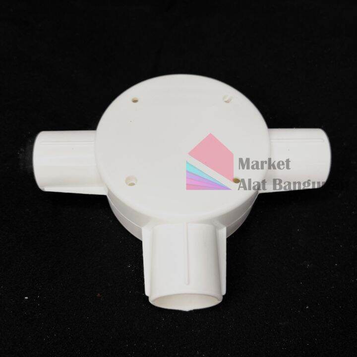 T Dus Putih / T Doos / T Dos Cabang 3 Lubang 20mm Tebal | Lazada Indonesia