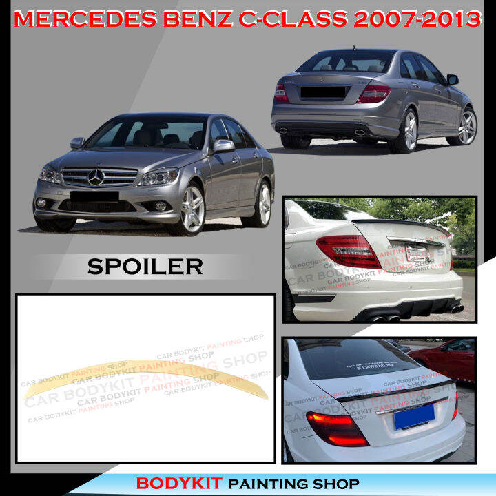 MERCEDES BENZ C-CLASS W204 2007-2013 AMG STYLE REAR TRUNK SPOILER LIP ...