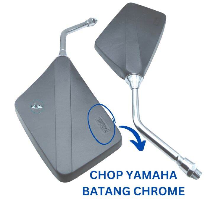 SIDE MIRROR SQUARE BATANG CHROME SIDE MIRROR PETAK BATANG CHROME YAMAHA ...
