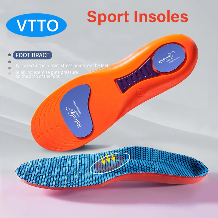 VTTO Orthopedic Gel Insoles สำหรับ Plantar Fasciitis Orthotics เท้าแบน ...