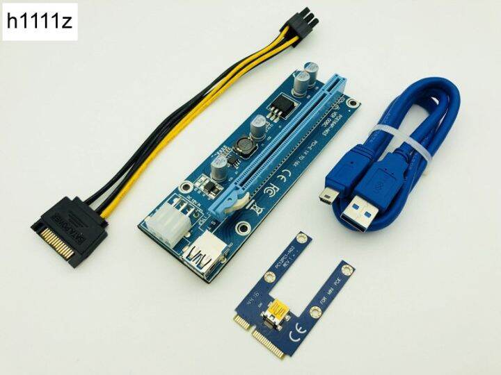 Mini Pcie PCI-E PCI Express Riser Kartu สำหรับ16X Tuk Pcie Extender ...