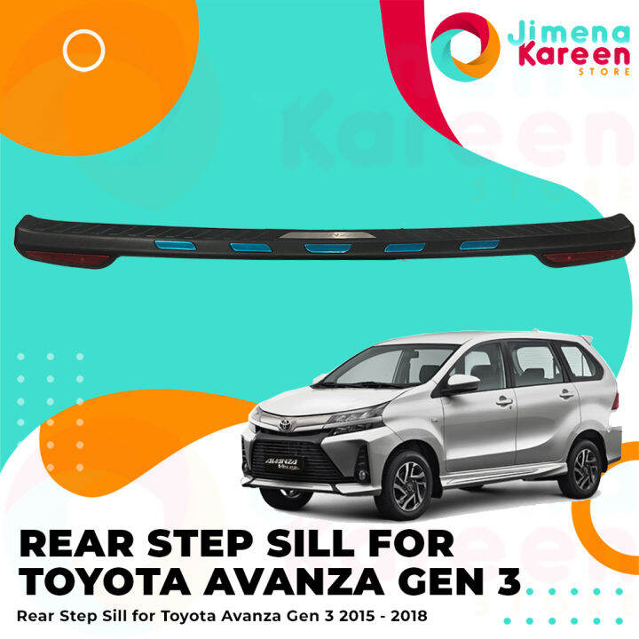 Rear Step Sill for Toyota Avanza Gen 3 2015 - 2018 | Lazada PH