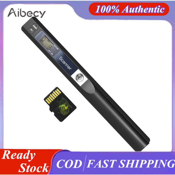 Aibecy Portable Handheld Wand Wireless Scanner A4 Size 900DPI JPG/PDF ...
