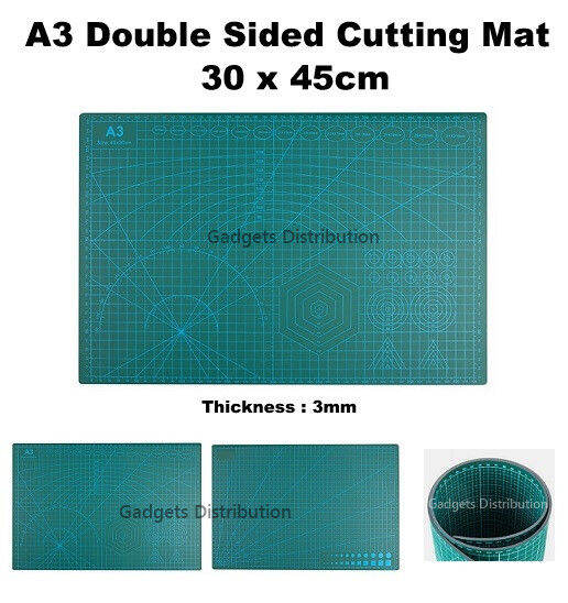 Double Sided CM & Inch A3 Interlayer PVC Cutting Mat A3 Double Sided 30cm*45cm Thickness 3mm ...