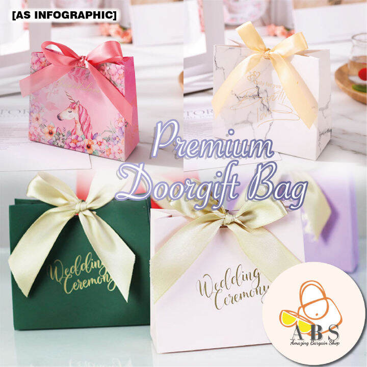 [ABS] Ribbon Bag Doorgift Premium Goodies Gift Exclusive Paperbag With ...