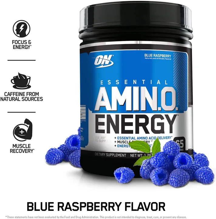 Optimum Nutrition Amino Energy - Pre Workout with Green Tea, BCAA ...