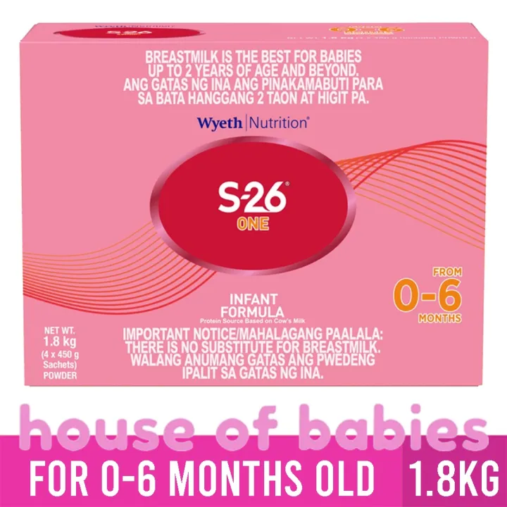 S-26 ONE 1.8kg 0-6 Months Old Infant Formula | Lazada PH