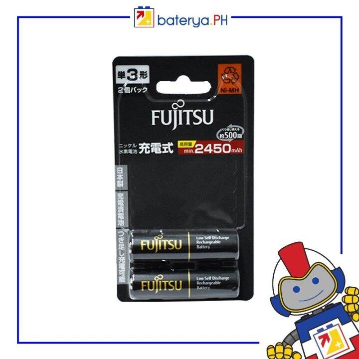 Fujitsu AA Rechargeable HR-3UTHC 1.2V 2450mAh NiMH Low Self Discharge ...