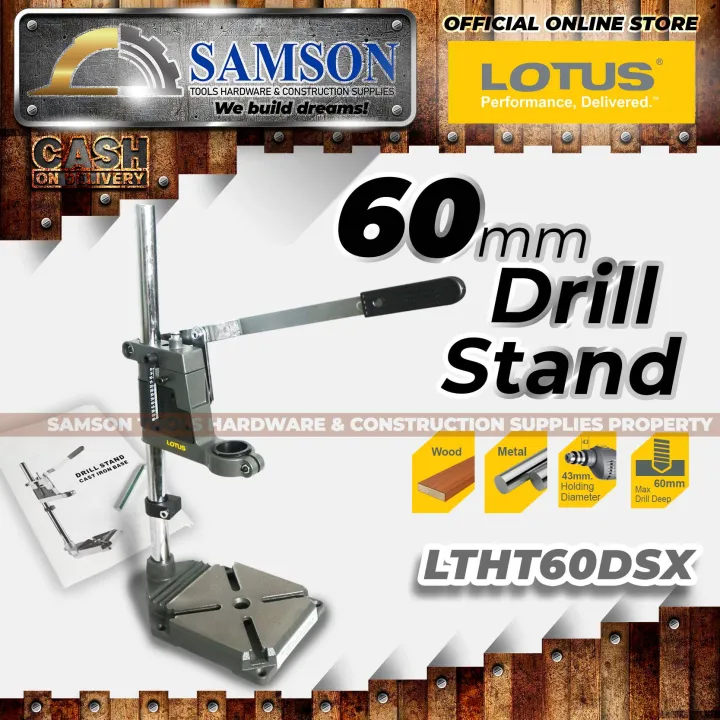LOTUS 60mm Drill Stand - Cast Iron Base (LTHT60DSX) *SAMSON TOOLS ...