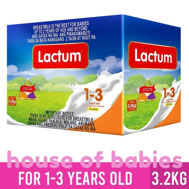 Lactum 1-3 Years Old 3.2kg Plain Milk Supplement Powder | Lazada PH