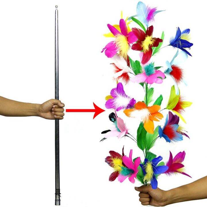 Vanishing Disappearing Cane To Flower Magic Tricks for Professional ...