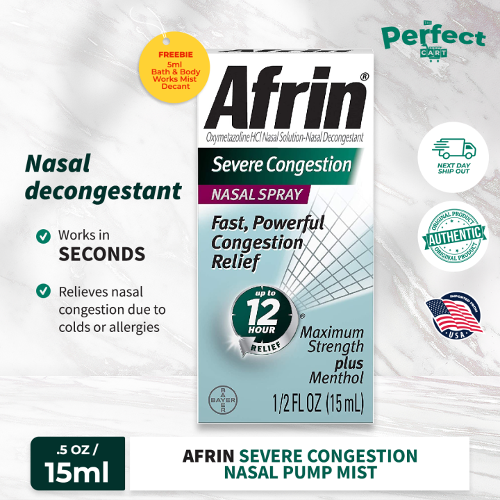 Afrin Severe Congestion Nasal Spray 0.5 oz | Lazada PH