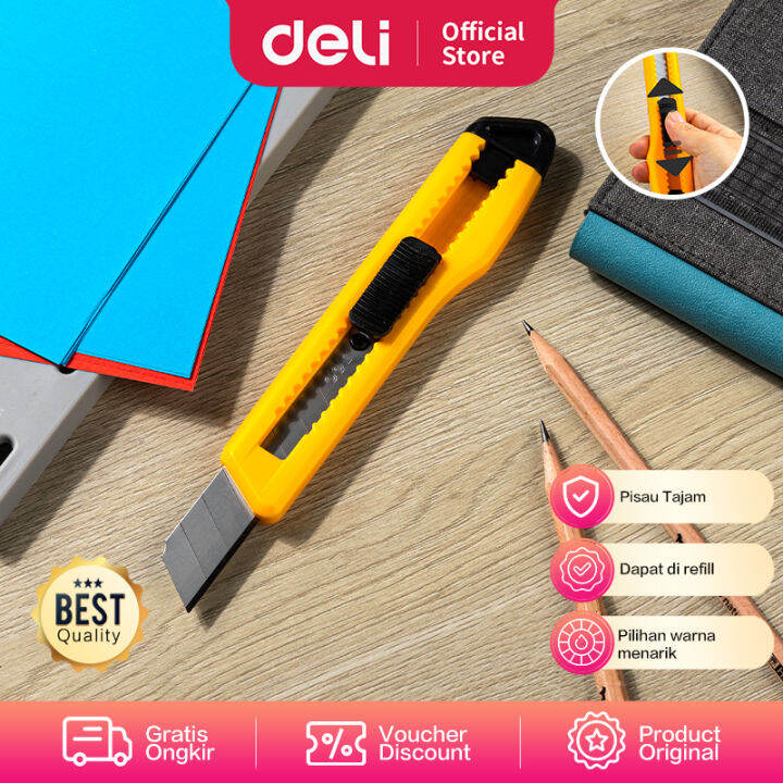 Deli Cutter / Pisau Pemotong SK5 Auto-Lock System 2001 | Lazada Indonesia