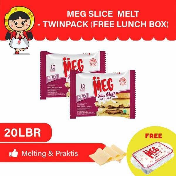 MEG Slice Melt 20 Lembar PROMO FREE LunchBox Cheese Cheddar Ex Panjang ...