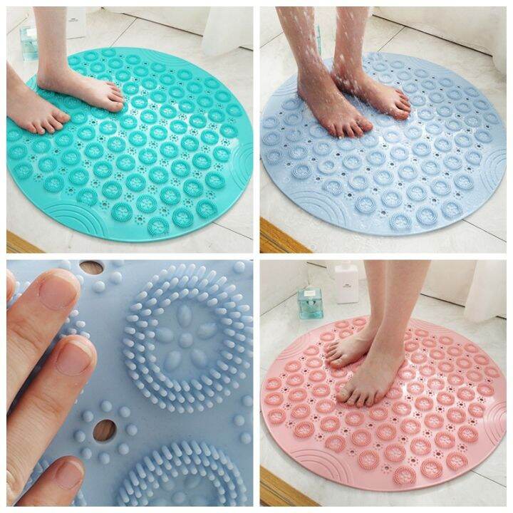 HB1 Environmentally Friendly PVC Round Bathroom Mat Anti-skid ...