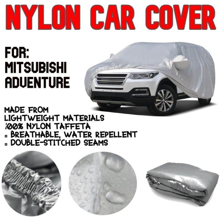 CAR COVER NYLON WATERPROOF MITSUBISHI ADVENTURE with Free CHAMOIS COD ...