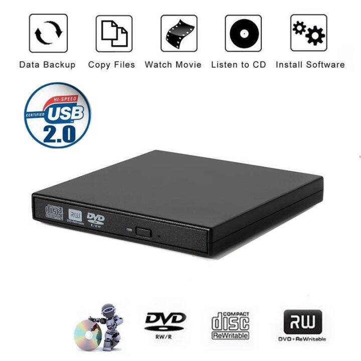 External DVD Optical Drive USB 3.0 CD/DVD-ROM CD-RW Player Reader ...