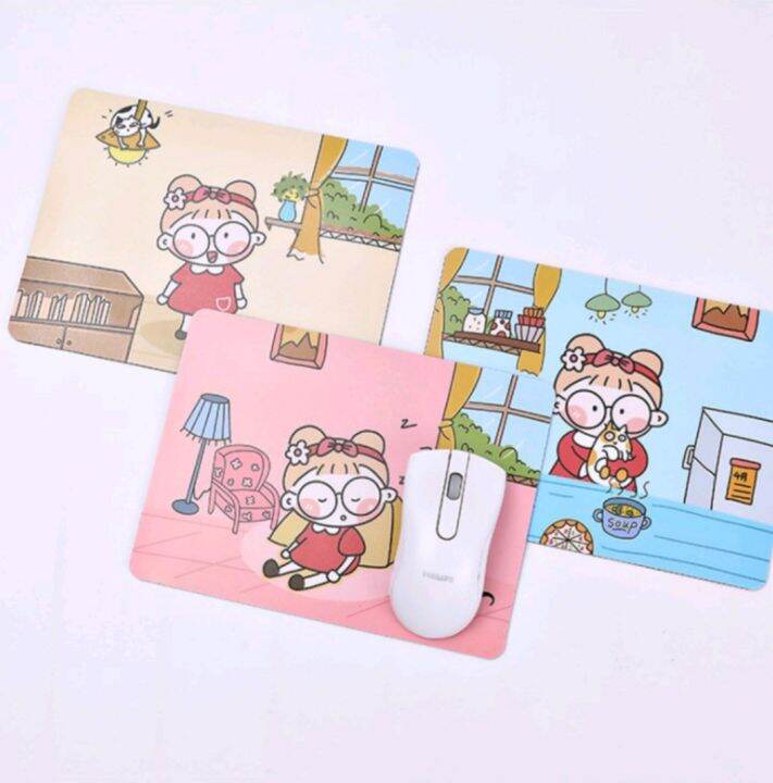 Mouse pad kartun student / alas mouse / tatakan mouse lentur | Lazada ...