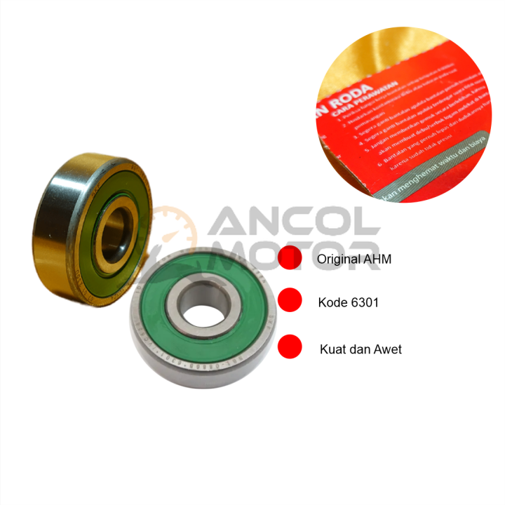 AHM Laher 6301 Ball Bearing Original Honda Motor Grand Supra Tiger FU ...