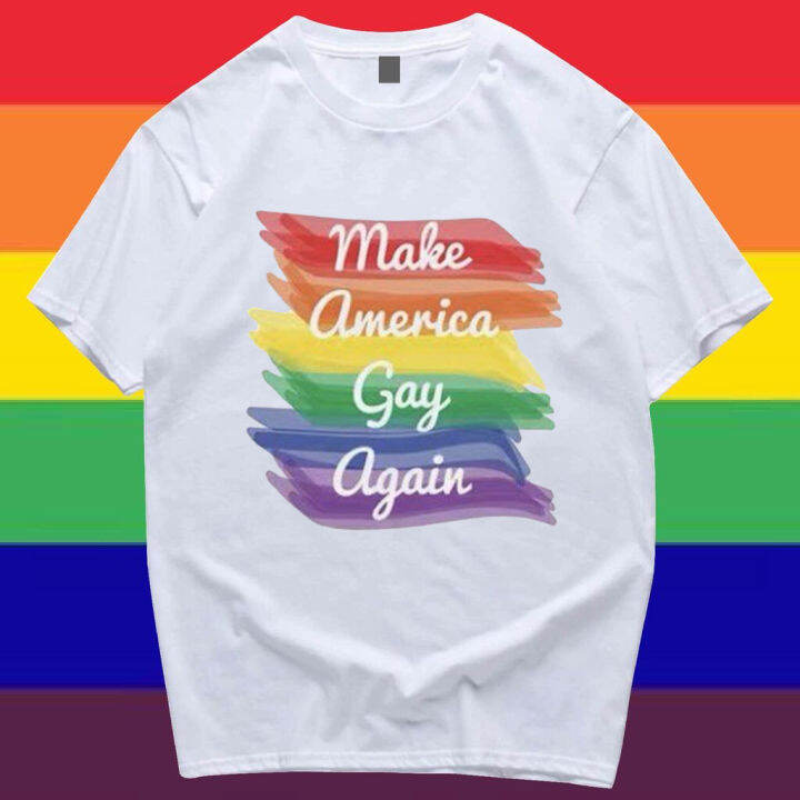 สไตล์ใหม่ เสื้อยืดพิมพ์ลายแฟชั่น ️‍ เสื้อ LGBT เสื้อยืด เกย์ gay queer ...