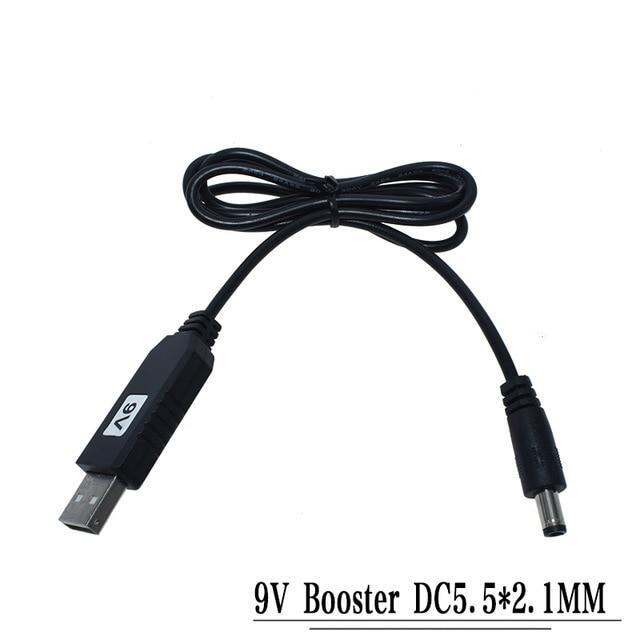 Usb Power Boost Line Dc 5v To Dc 5v 9v 12v Step Up Module Usb Converter Adapter Cable 2.1x5.5mm ...