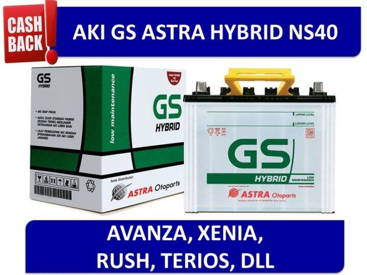 AKI MOBIL AKI BASAH MOBIL AKI GS HYBRID AKI GS ASTRA ASLI ORIGINAL TYPE ...