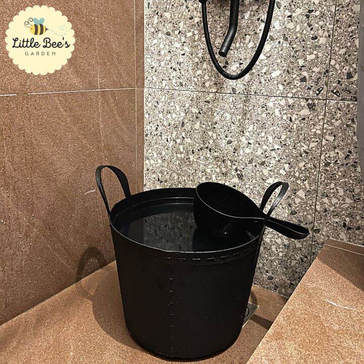 Minimalist BLACK Classy Pail Dipper | Water Bucket | Black Timba Tabo ...