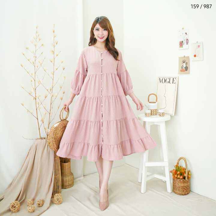 tunik midi dress rubyah | Lazada Indonesia