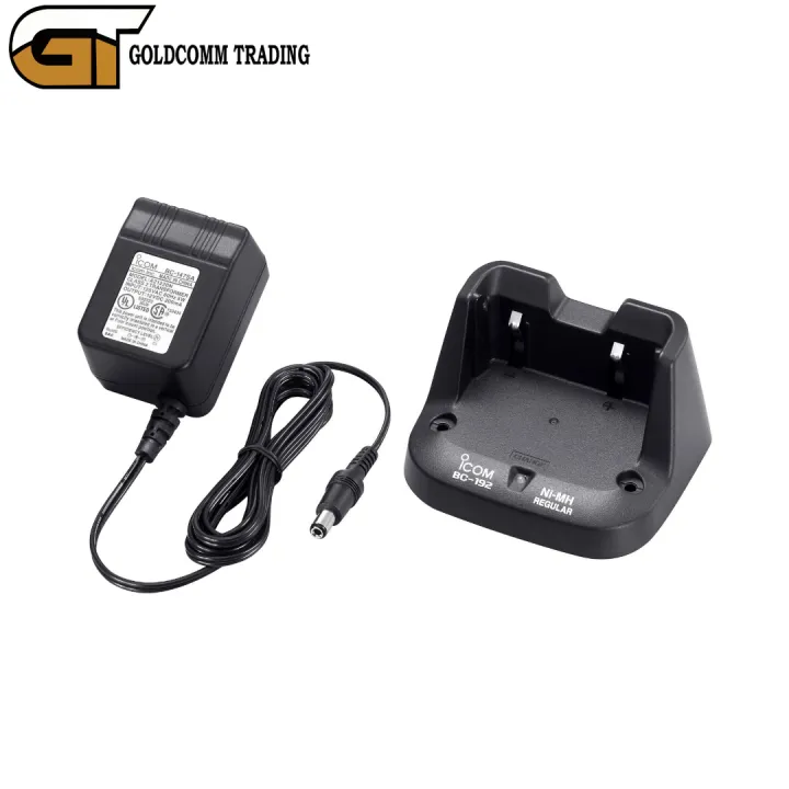 Icom BC-192 and BC-240 handheld rapid desktop charger for IC-V86 radios ...