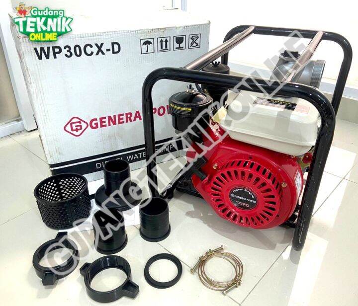 DIESEL Water Pump 3" WP30CX-D GENERAL SOLAR WP30CX-D / Mesin Waterpump ...