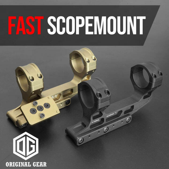 Tactical Fast LPVO Scope Mount 30mm Tube With Offset Mount Plate For ...