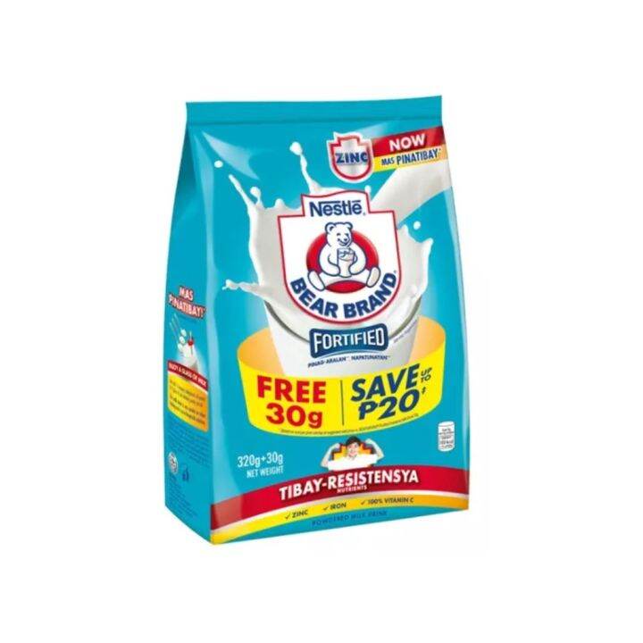 Bear Brand Fortified Powdered Milk Drink with Iron 300g/320g | Lazada PH