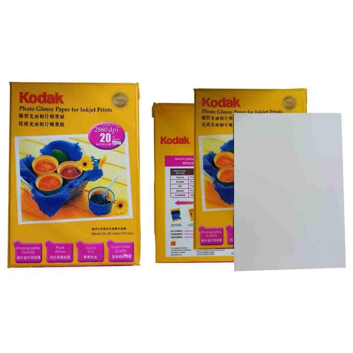 Kodak Photo Paper Glossy 210g/m² | Lazada PH