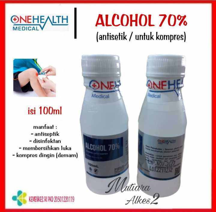ONEHEALTH Alkohol 70% Alcohol Antiseptik 100 ml | Lazada Indonesia