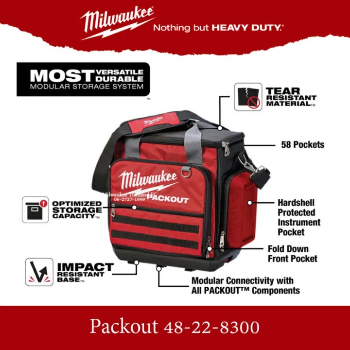 Milwaukee Packout 48-22-8300 กระเป๋าใส่เครื่องมือ | Lazada.co.th