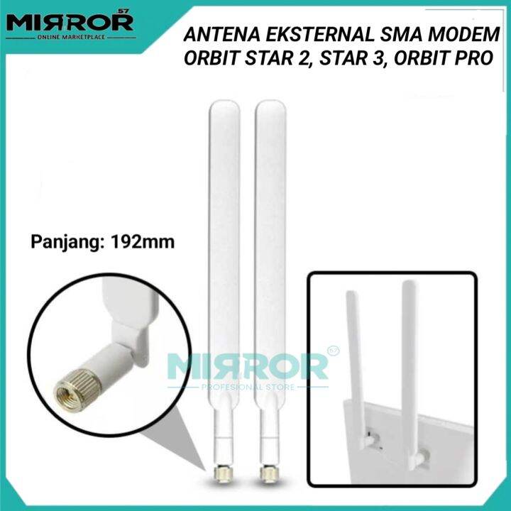 Antena Eksternal Modem Orbit Star 2, Orbit Star 3, Orbit Pro Konektor SMA 5dBi 4G | Lazada Indonesia